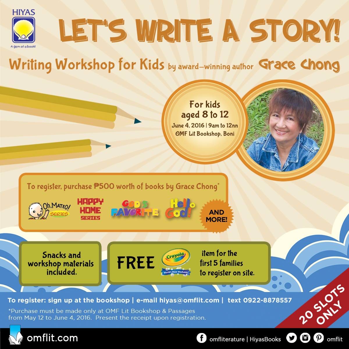 Writing Workshop for Kids by Grace Chong at OMF Lit - Marriage and Beyond